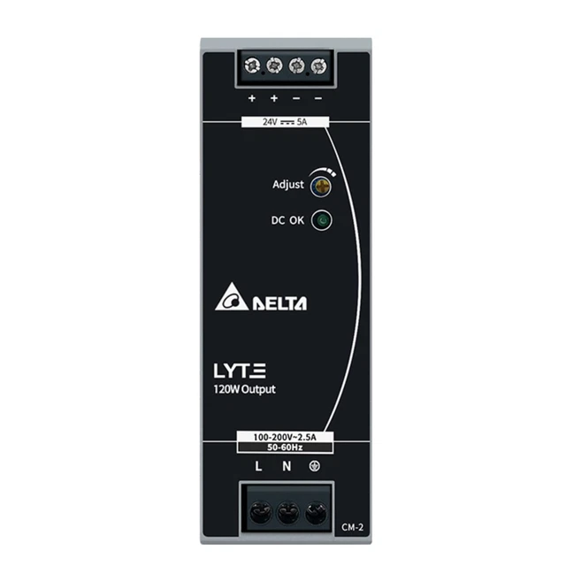 DELTA SWITCHING POWER Supply Module Guide rail type DRL-24V120W1AA 24V ...