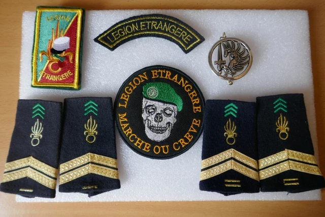 FOREIGN LEGION 2° REP Beret Badge and Pair of Sheaths £34.87 - PicClick UK