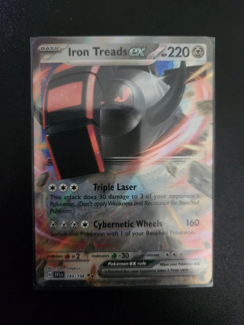 POKÉMON TCG IRON Treads ex Scarlet & Violet Base Set 143/198 Holo ...