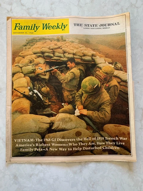 FAMILY WEEKLY MAGAZINE, September 22, 1968, cover: Vietnam £9.60 ...