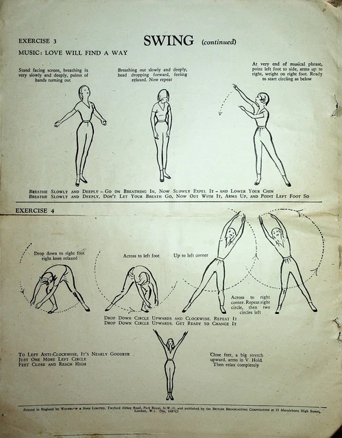 KEEP FIT WITH Eileen Fowler book Vintage BBC Folder Womens Television ...