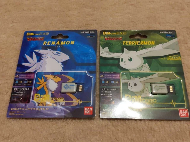 DIGIMON TAMERS DIM Card EX2 Renamon Terriermon Set Vital Bracelet ...