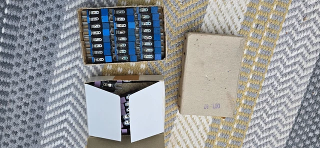 GPO STROWGER TELEPHONE Exchange 2 boxes type 44 fuses (1 part) £10.07 ...