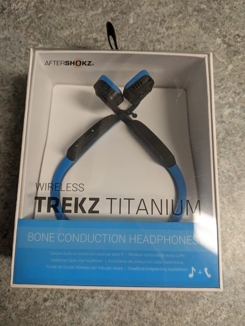 AFTERSHOKZ WIRELESS TREKZ Titanium bone-conduction headphones Ocean ...