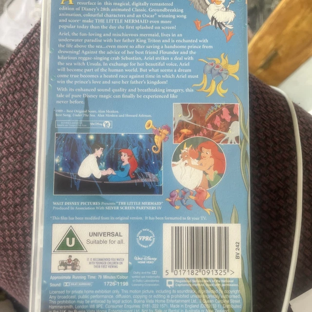 THE LITTLE MERMAID (VHS/DM, 1998) £2.24 - PicClick UK