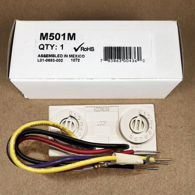 BRAND NEW SYSTEM Sensor M501M Addressable Mini Monitor Module FREE FAST ...
