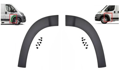 ARCH TRIM MOULDING Pair With Clips For Fiat Ducato Citroen Relay ...