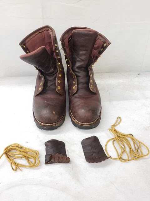 CHIPPEWA MEN'S 73060 Waterproof Insulated Steel Toe Logger Boots 10.5 ...