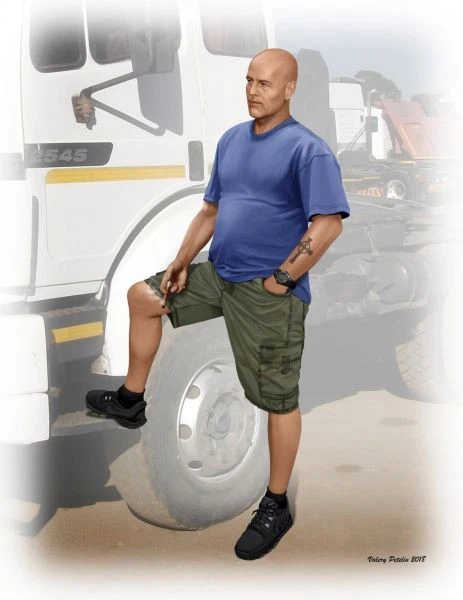 MASTER BOX MB24043 - 1/24 Camionneur Séries - JIMMY (Tex ) Haywood ...