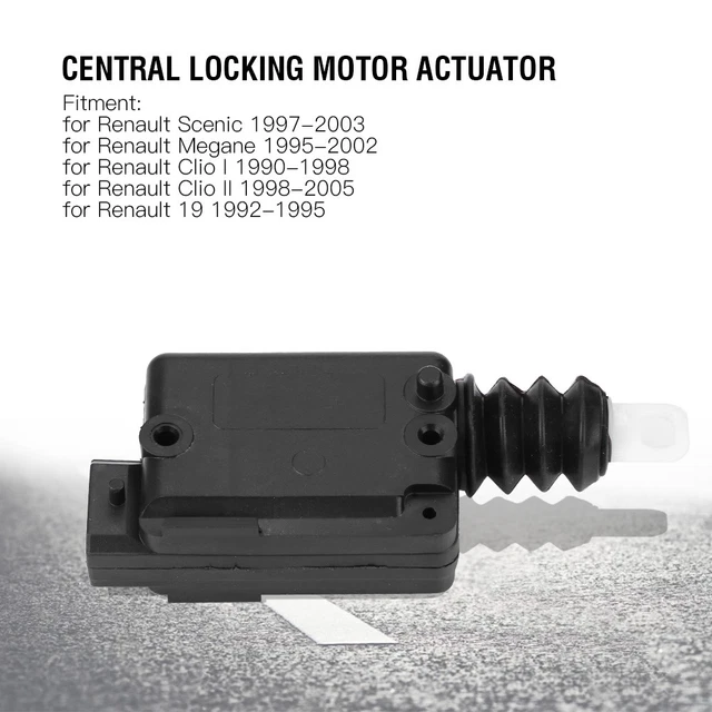 CENTRAL LOCKING MOTOR Door Lock Actuator 2 Pin For Megane Scenic Cli ...
