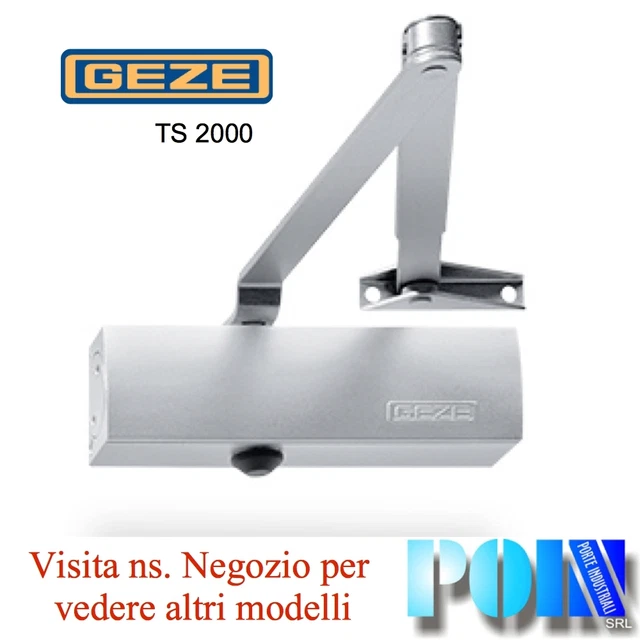 CHIUDIPORTA AEREO GEZE Ts2000V Braccio Con Fermo Anta Fino A 1250 Chiudi Porta EUR 90,00 ...