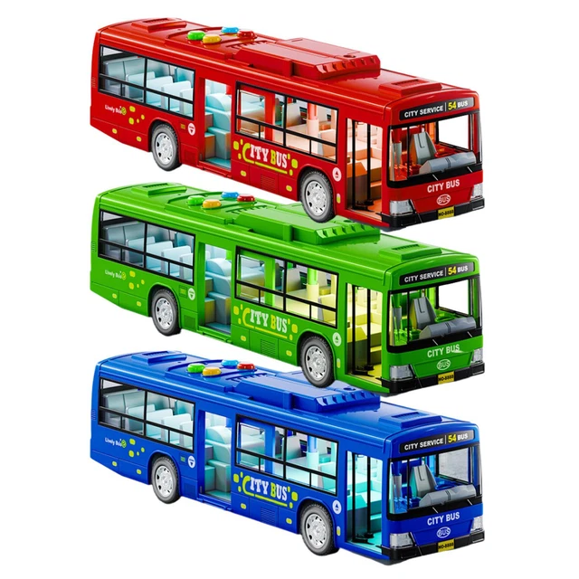 1PC CITY BUS Toy Large Bus Roleplay Toy Educational Play Vehicles Toy ...