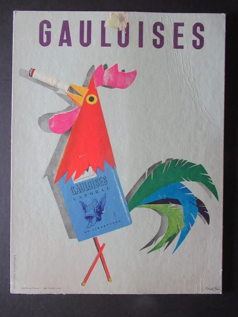 RARE VINTAGE GAULOISES CIGARETTES - Original Shop Tobacco Signage £9.99 ...