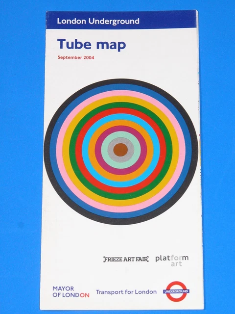 LONDON UNDERGROUND TUBE Map September 2004 You Are In London - Mint ...