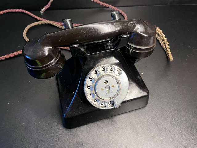 VINTAGE 1940S TMC S.52596 Bakelite Telephone Manufacturing Co Rentals ...