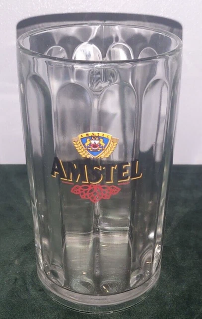 AMSTEL LAGER BEER 0.4 litre 400ml Glass Tankard Stein Mug Rastal £6.00 ...