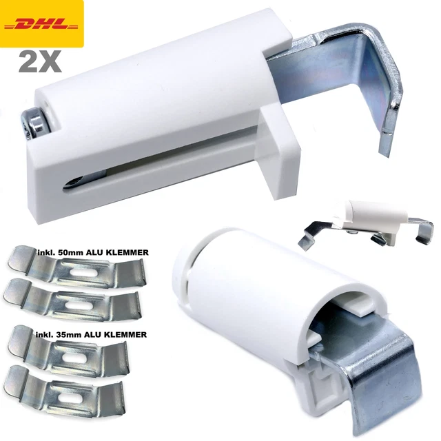 KLEMMTRÄGER KLEMMFIX OHNE Bohren für Doppelrollo Duorollo Zebrarollo Klemmhalter EUR 11,90 ...