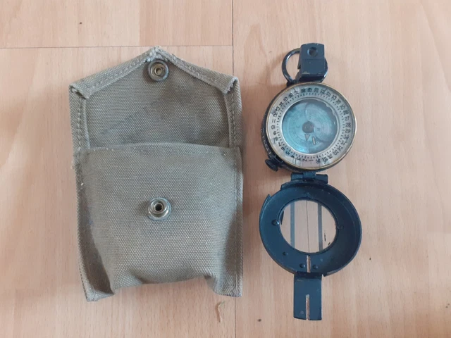 VINTAGE WW2 MILITARY Army MK III Brass Compass Dated 1944 With Case £59 ...