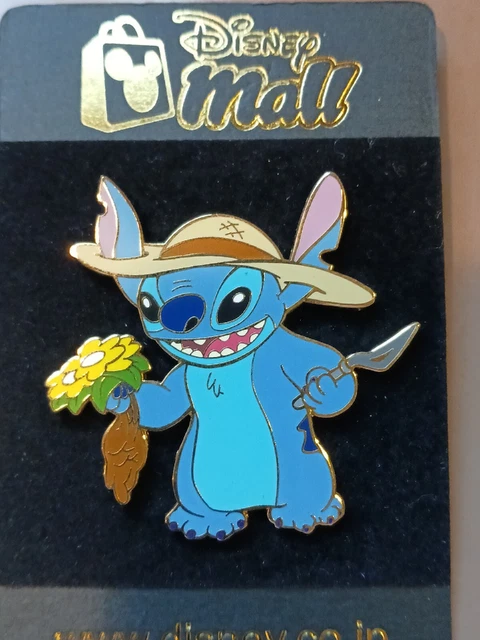 DISNEY JAPAN MALL Pin Le 500 Stitch Gardener Flowers Straw Sun Hat Lilo ...