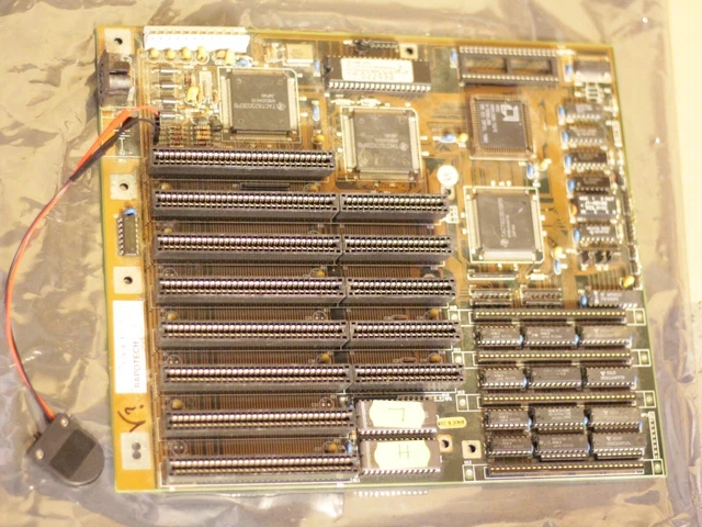 286 AT MOTHERBOARD AMD N80L286-12/S 1MB RAM ISA stuck at boot TACT8230X ...