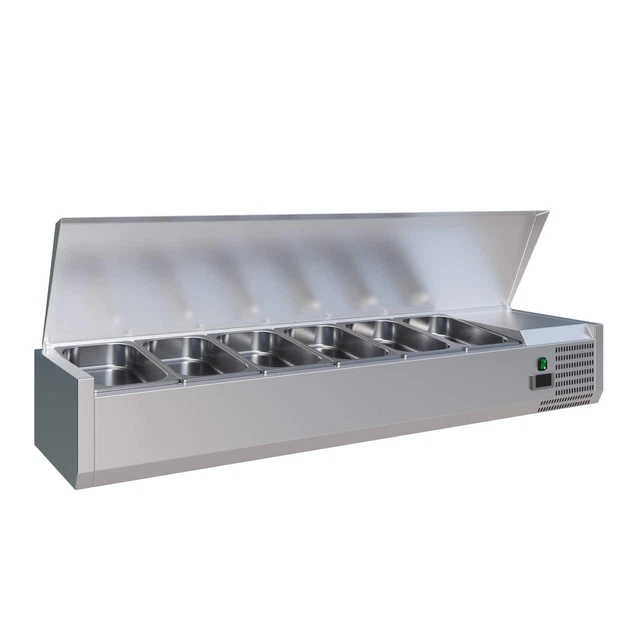 EMPIRE REFRIGERATED COUNTER Top Servery Prep Unit 5 x 1/3 & 1 x 1/2 GN ...