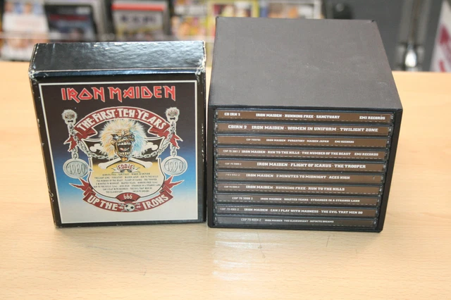 IRON MAIDEN THE First Ten Years Rare CD Box Set £165.00 - PicClick UK