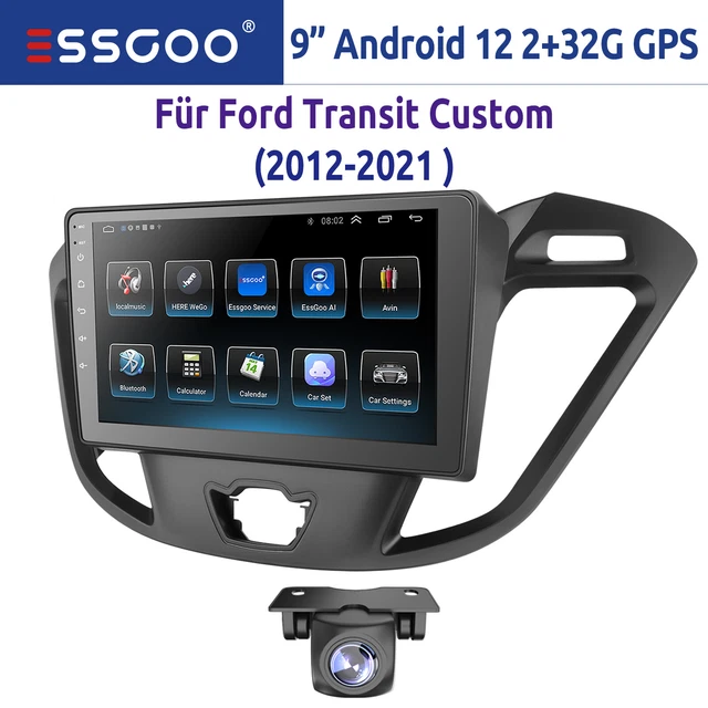 AUTORADIO CARPLAY ANDROID 12 32G GPS Navi RDS BT Kamera Für Ford ...
