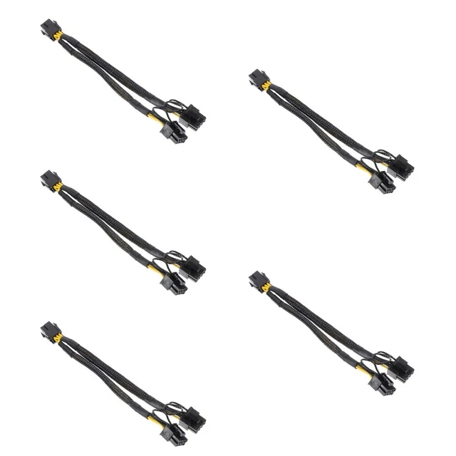 5 PCS GRAPHICS Card Cable Power Cord Consumption GPU Cards Extension £ ...