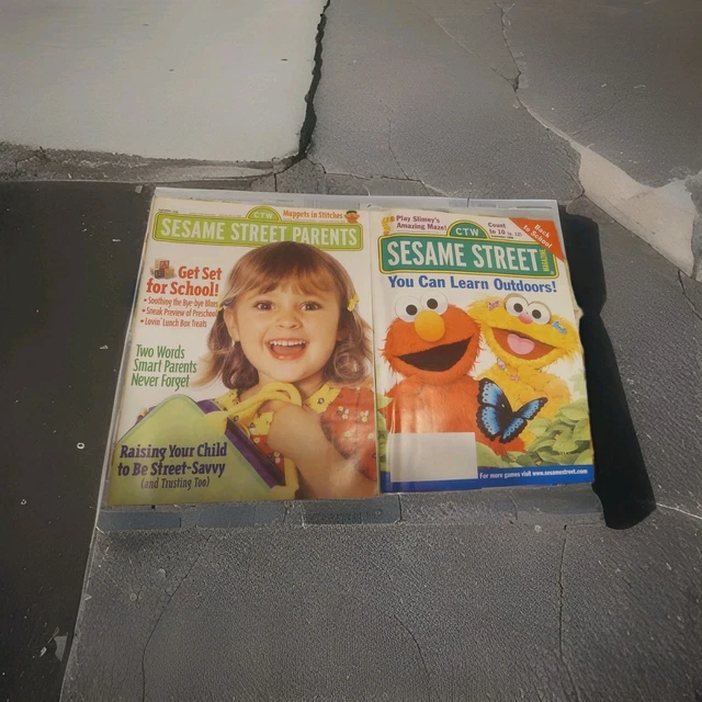 VINTAGE CTW SESAME Street Magazines Parents 1998 SEPTEMBER Lot of 3 ...