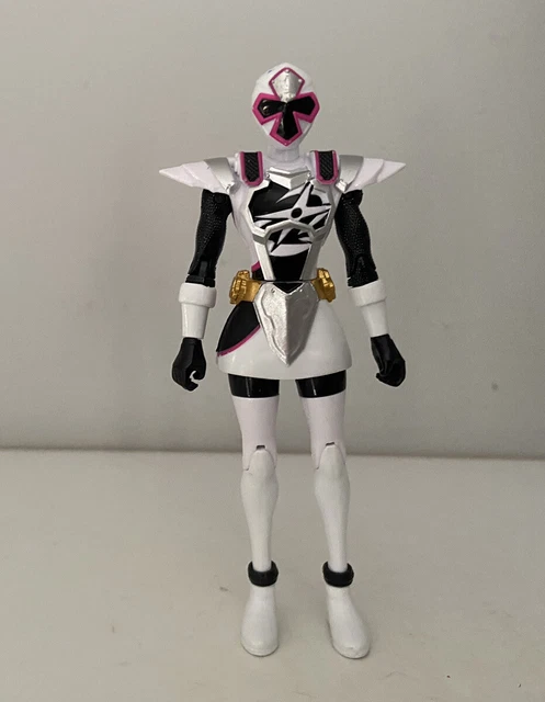 POWER RANGERS NINJA Steel White Ranger Ninja Master Mode Bandai Action ...
