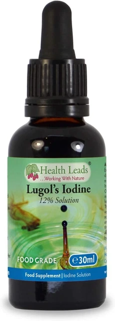 LUGOLS 5% IODINE Solution 30ml, True 5% Liquid Formulation, Bulb Pipette for Eas £15.85 ...