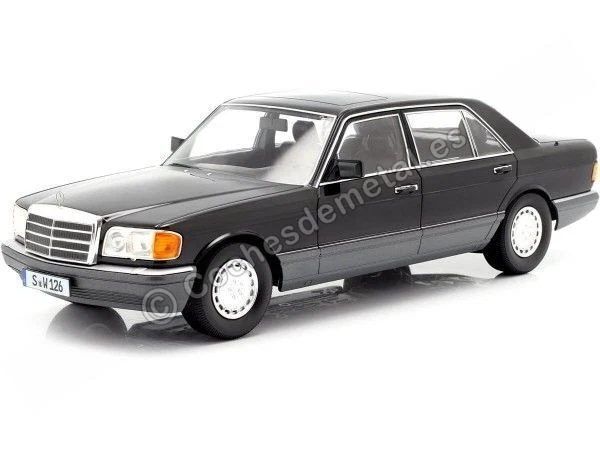 1985 MERCEDES-BENZ 560 SEL Clase S Facelift (W126) Negro/Gris 1:18 ...