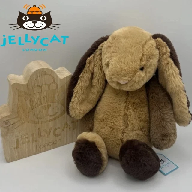 GENUINE JELLYCAT 31CM Patchwork Brown Bunny Plush, Brand New Tags ...