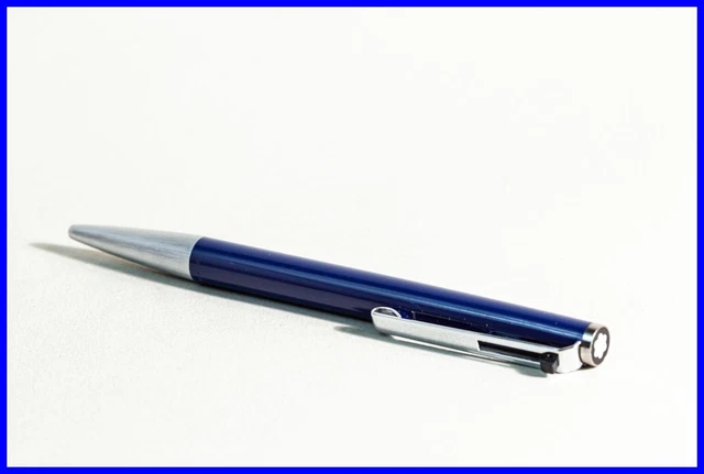 MONTBLANC 1980ER AZUL Oscuro Bola Pix Bolígrafo Con Nuevo Mina EUR 156 ...