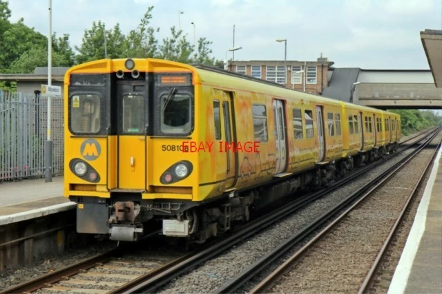 PHOTO NEW Livery Class 508 508108 Moreton Railway Station The Train Has ...