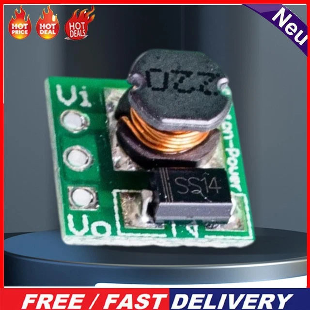 DC-DC STEP UP Boost Converter Module 1.5V 1.8V 2.5V 3V 3.3V 3.7V 4.2V To 5V (5V) EUR 6,77 ...