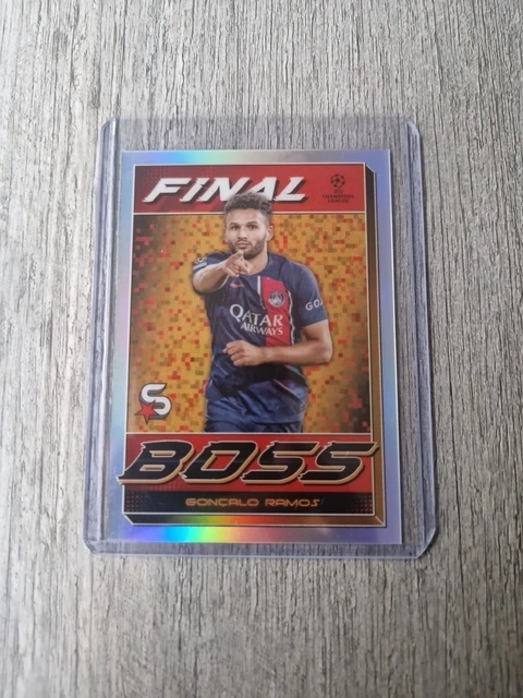 TOPPS SUPERSTARS 2023/2024 Goncalo Ramos Final Boss Insert Paris Saint ...