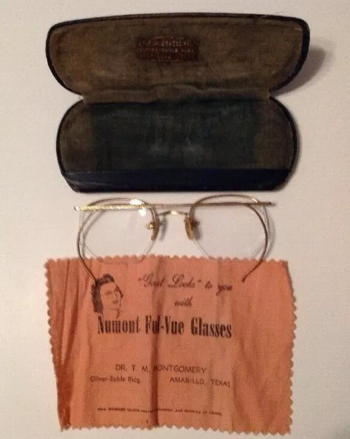 VINTAGE NUMONT FUL-VUE EyeGlasses Frames 1/10 12K Gold Filled Semi rim ... VINTAGE NUMONT FUL-VUE EyeGlasses Frames 1/10 12K Gold Filled Semi rim ...