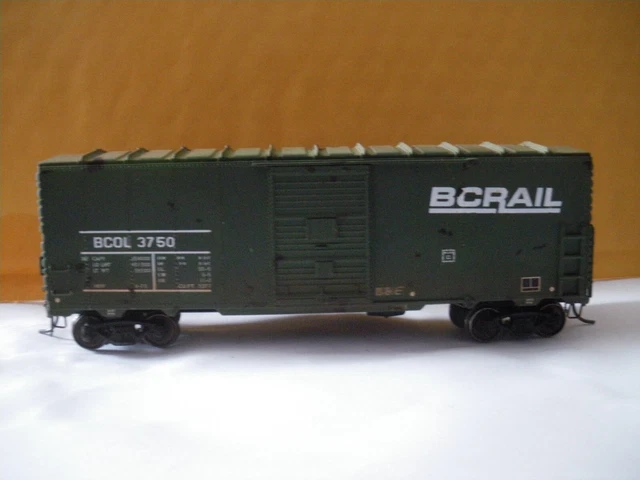 40’ BOXCAR: BCR British Columbia Rail: BCOL 3750 (Actual Shipping) $10. ...