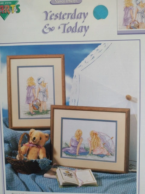 COLOR CHARTS CROSS stitch patterns "Yesterday & Today"; 2 designs $4.50 ...
