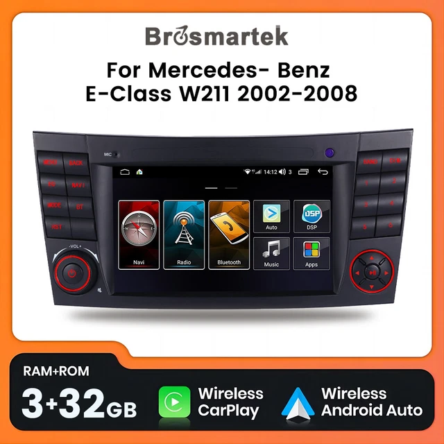 7'' ANDROID 13 Car Stereo CarPlay DAB+ DSP For Mercedes-Benz E-Class ...