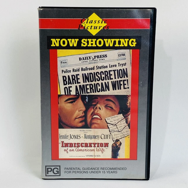 INDISCRETION OF AN American Wife Classic Pictures Big Box Ex-Rental VHS ...