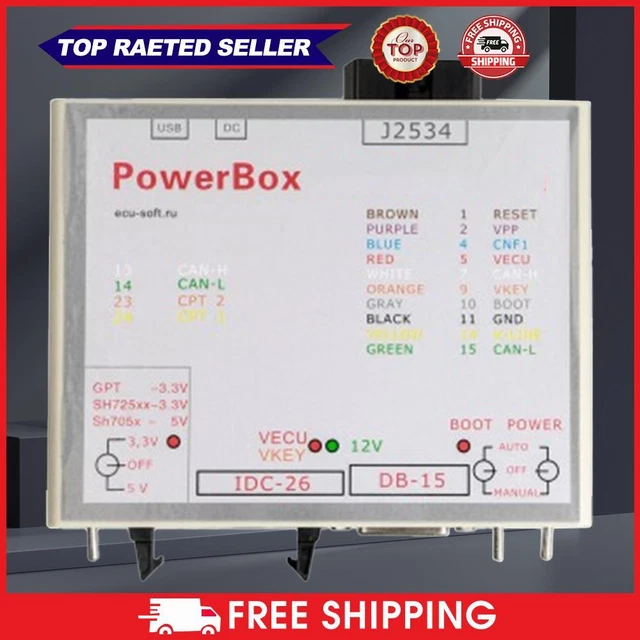 HOT ECU OPENPORT Power Box J2534 ECU Openport Device Box 3 modalità per ...