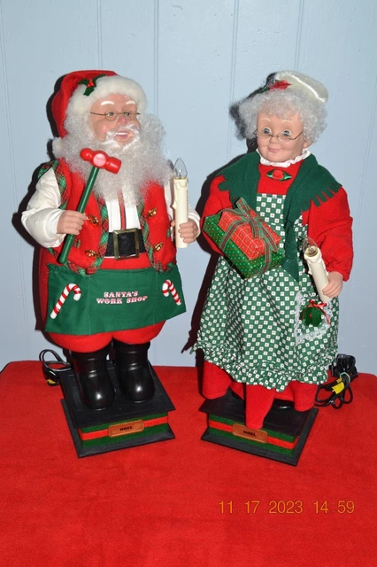 VINTAGE CHRISTMAS HOLIDAY Creations 24" Animated Illuminated Santa ...