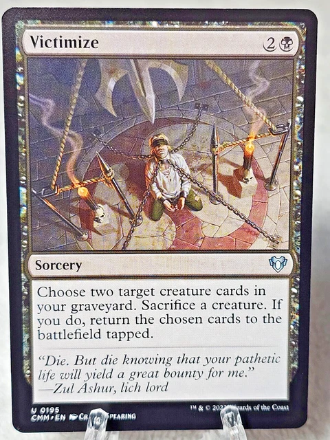 MTG VICTIMIZE - Commander Masters #195 Magic the Gathering Card U comme ... MTG VICTIMIZE - Commander Masters #195 Magic the Gathering Card U comme ...