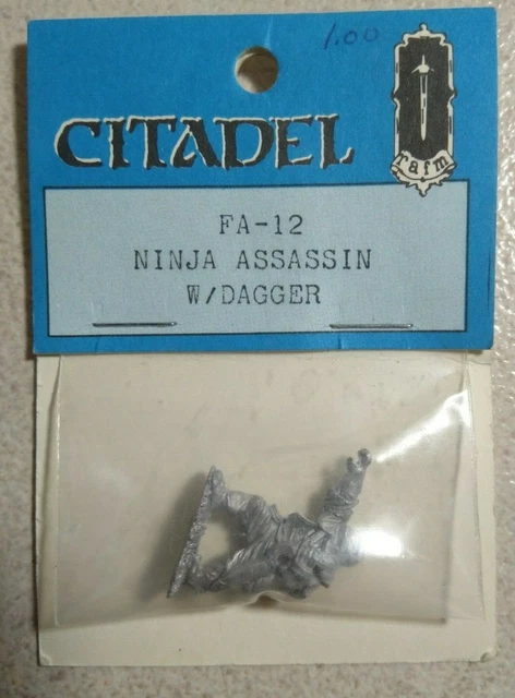 VINTAGE CITADEL RAFM FA-12 Ninja Assassin With Dagger Wargaming ...