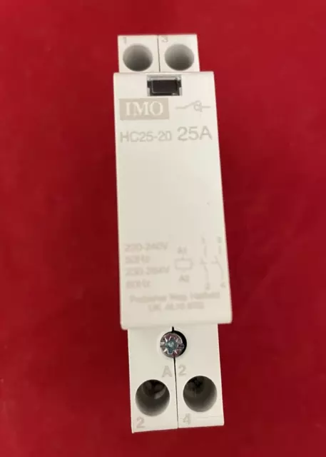 2 POLE MODULAR Heating Contactor HC25-20 IMO 25A 230VAC $66.32 ...