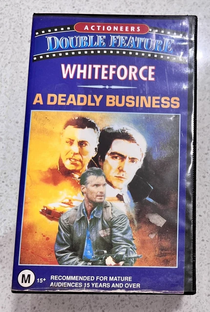 RARE VHS VIDEO Tape Whiteforce/A Deadly Business Double Feature ...