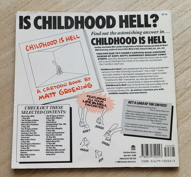 LIVRE LOVE IS Hell (Matt Groening) En Anglais 1988 EUR 20,00 - PicClick FR