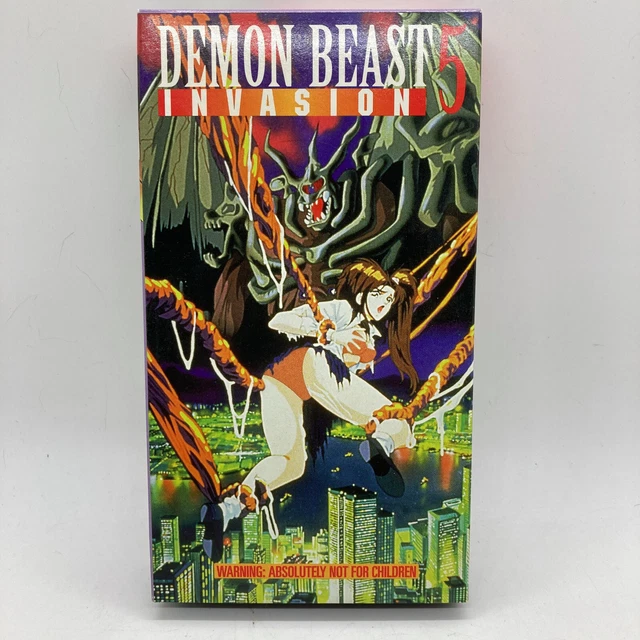 RARE DEMON BEAST Invasion 5 VHS 1996 Mature 18 Anime English Subtitles ...